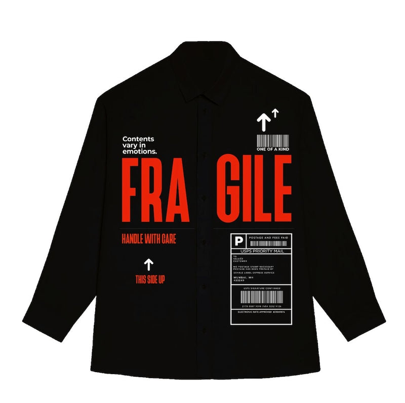 The Fragile Shirt - Women (Black) – Exhale Label